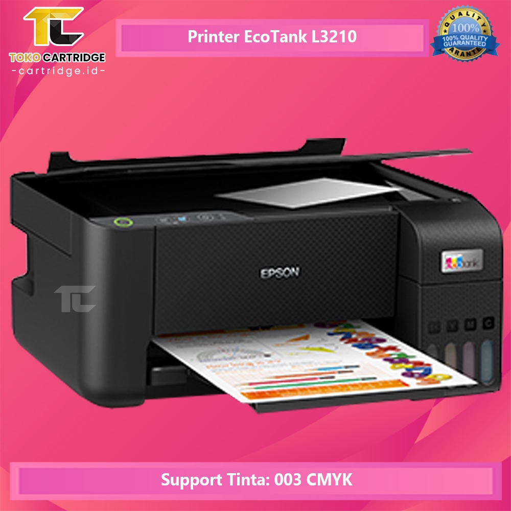 Jual Epson Printer L3210 L3211 Warna Putih L3216 All in one / Print Scan Copy Printer InkJet ...