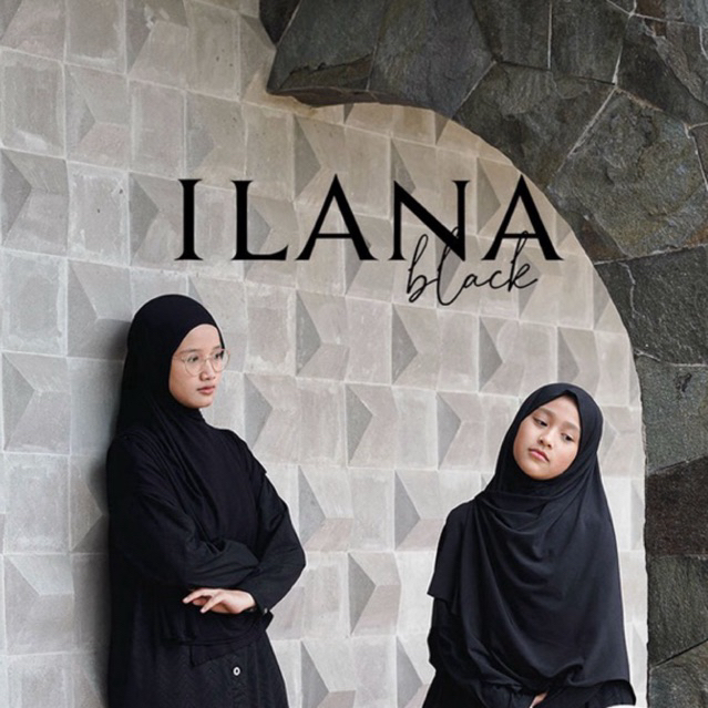 Jual Gamis Ilana Black | Hijab Alila | Shopee Indonesia