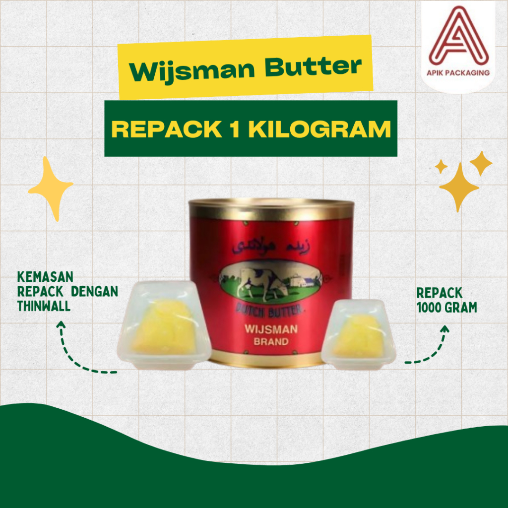 Jual Wijsman Butter Kemasan Repack 1KG Original Dengan Thinwall ...