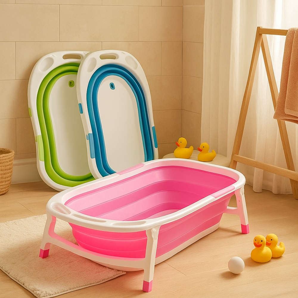 Jual Bak Mandi Bayi Lipat SNUGGLE Heat Sensor FOLDABLE praktis pengukur ...