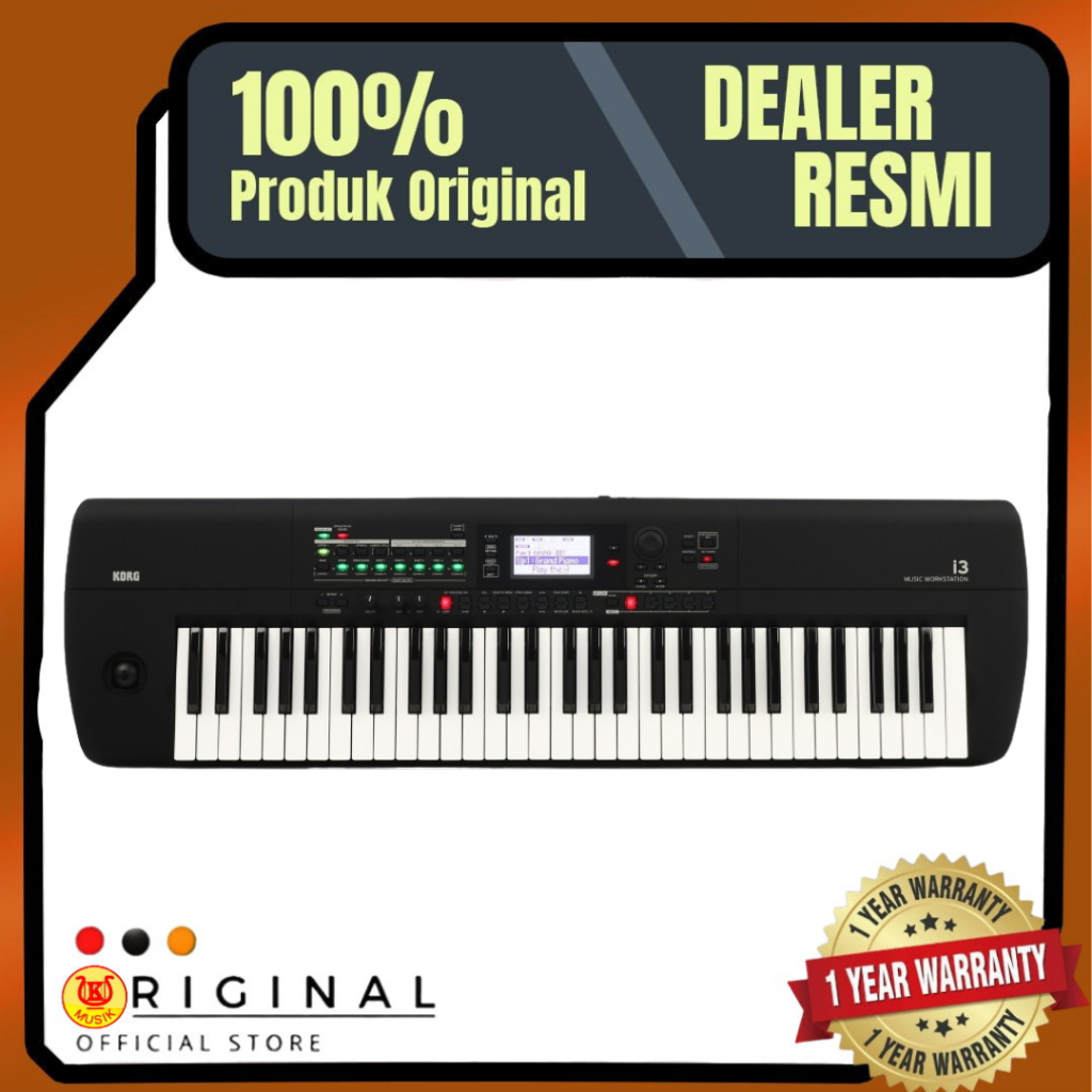 Jual Korg I3 Matte Black Arranger Workstation 61 Keys Black / Keyboard ...