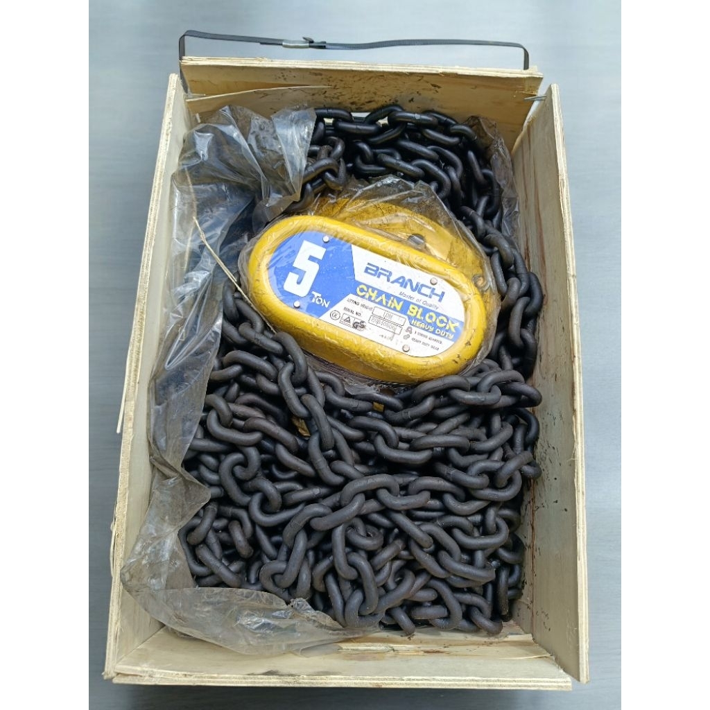 Jual BRANCH 5T 10M Chain Block Blok Takel Katrol Kerekan HEAVY DUTY 5 ...