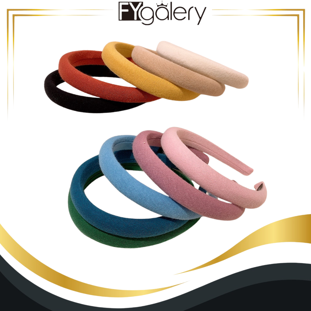 Jual FYgalery ACC182 Bando Kain Tebal Wanita Korea Headband Cloud Polos ...