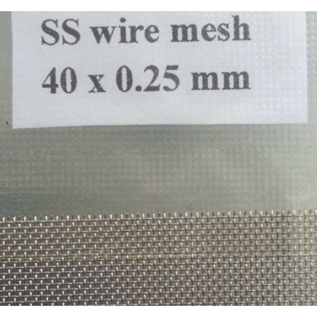 Jual Wire Mesh Stainless 304 Mesh 40 x 0.25 mm | Shopee Indonesia