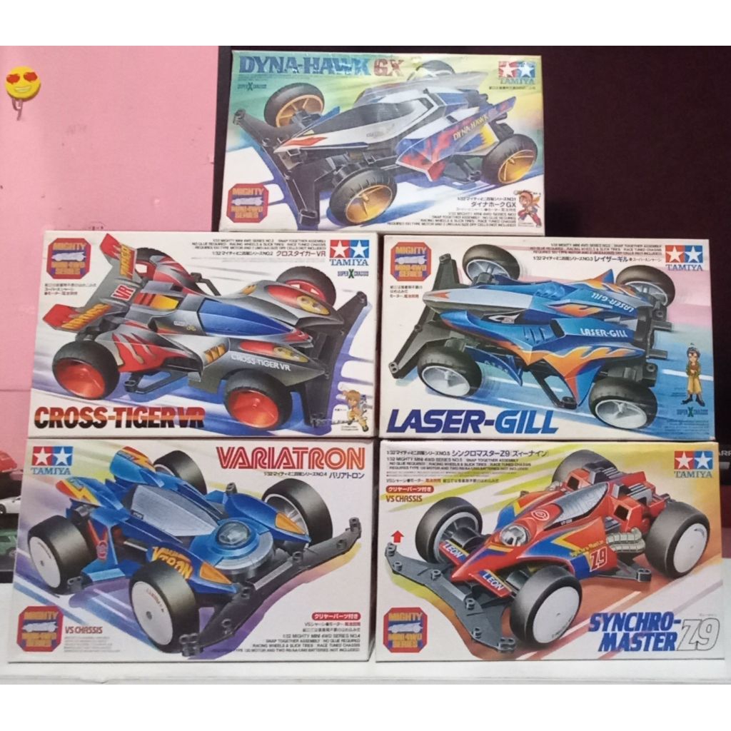 Jual Tamiya Mighty Series Set Super X Chassis Dyna Hawk,Laser Gill ...