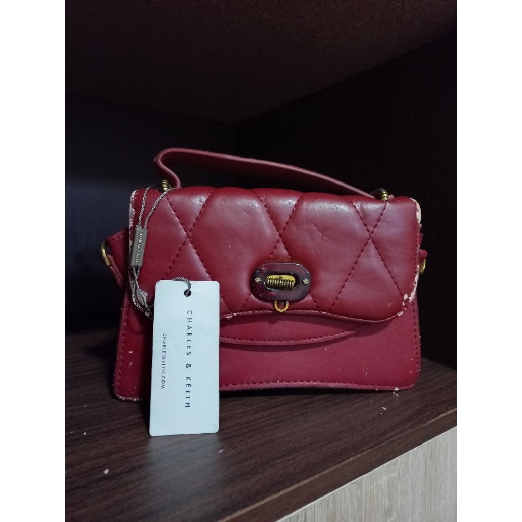 Jual Tas CK Maroon Kulit Embos [Minus kulit luar, Bisa Diperbaiki ...