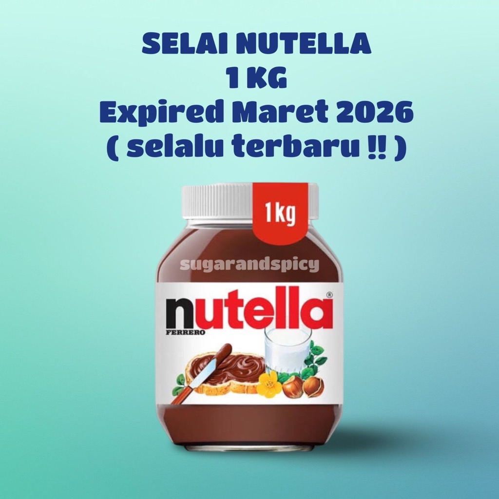Jual SELAI NUTELLA 1 KG / NUTELLA SPREAD 1 KG / NUTELLA 1000 GRAM ...