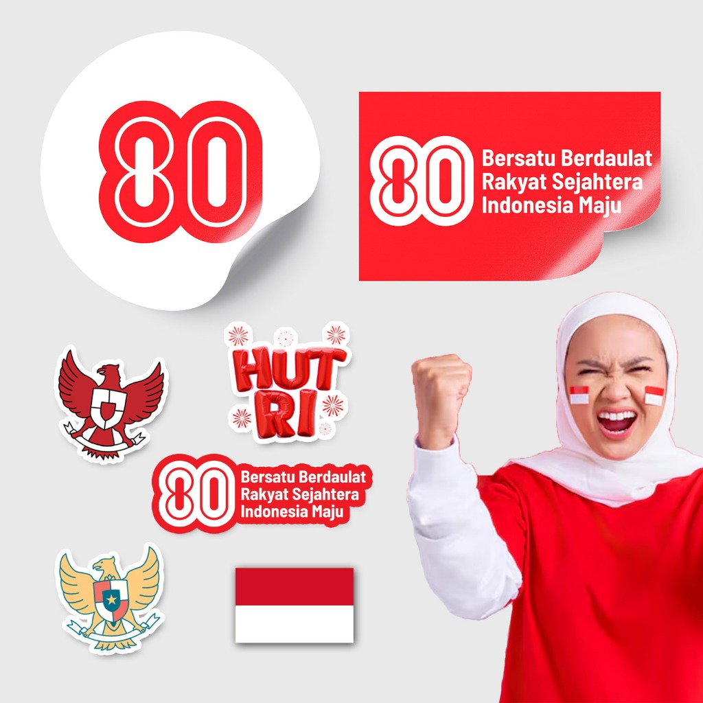 Jual STIKER TEMPEL PIPI STICKER PACK AGUSTUSAN HUT RI DIRGAHAYU ...