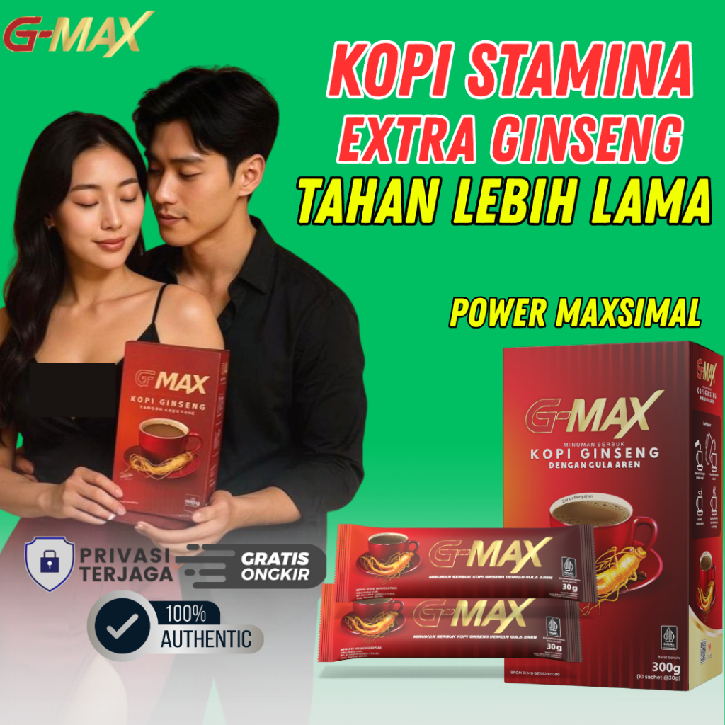 Jual Kopi G-max Minuman Instan Extra Ginseng Stamina Performa Terjaga | Shopee Indonesia