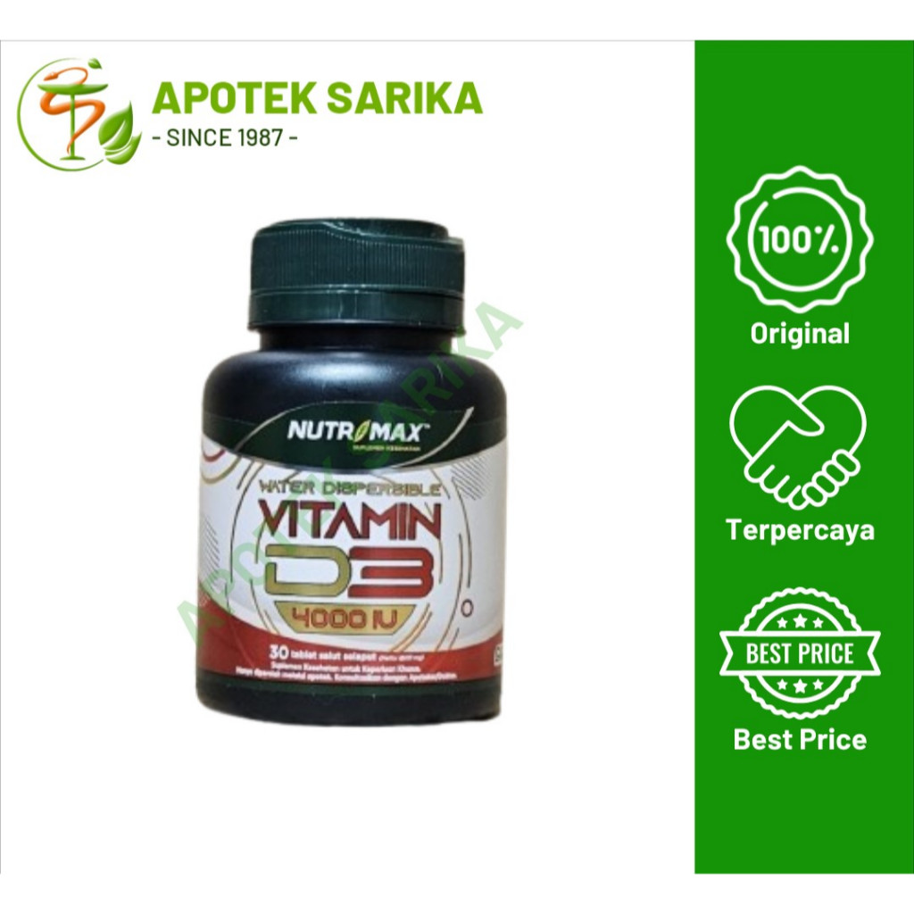 Jual Nutrimax Vitamin D3 400IU 1000IU 4000IU Tablet Dan 400IU Sirup ...