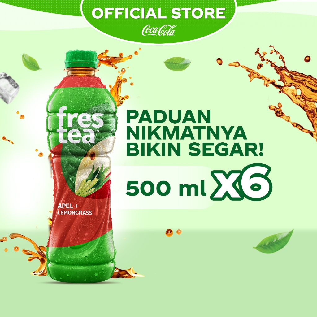 Jual Frestea Rasa Apel Minuman Teh - Botol 500ml x 6pcs | Shopee Indonesia