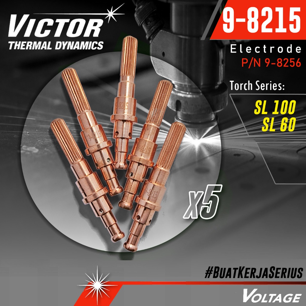 Jual 9-8215 Electrode Victor Thermal Dynamics Cutmaster Plasma Cutting ...