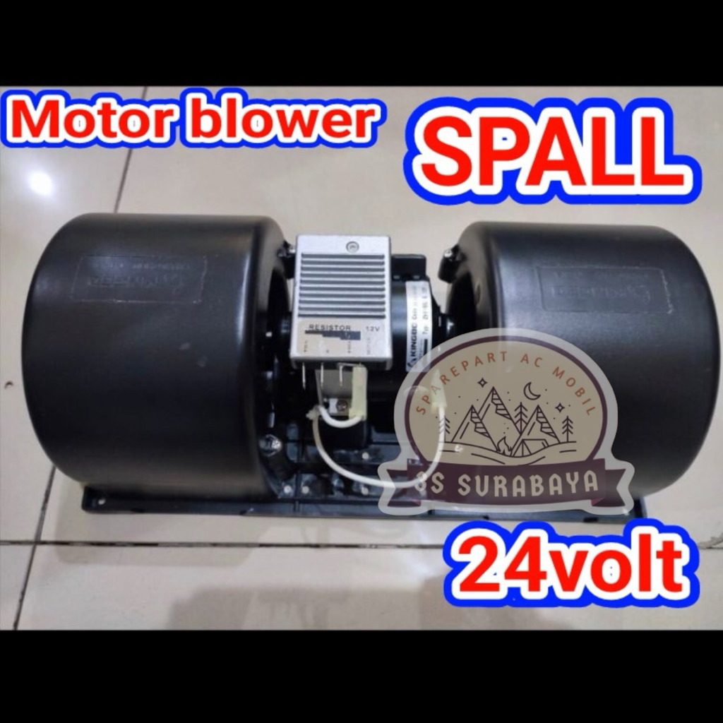 Jual Motor Blower Spal 24 Volt Model denso Bus Elf High Speed 24V Plus ...