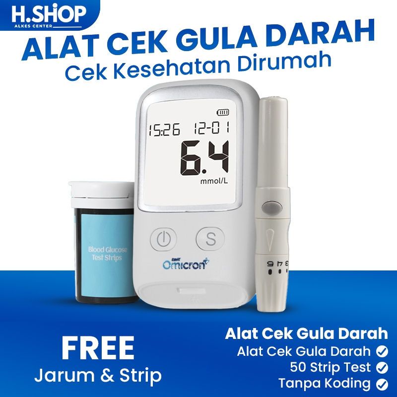 Jual TaffOmicron Alat Cek Gula Darah / Alat Cek Gula Darah Lengkap ...