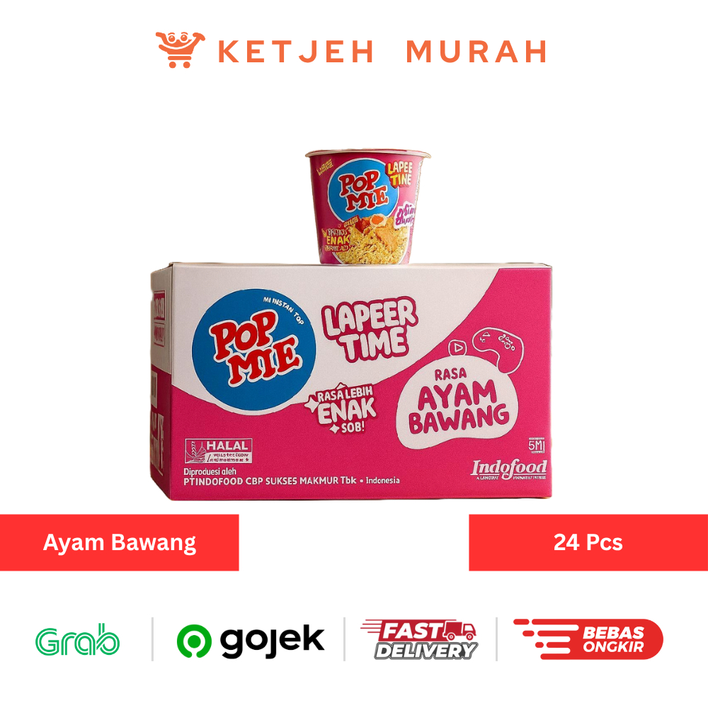 Jual Pop Mie Mie Instant Cup Rasa Ayam Bawang 1 Dus isi 24 Cup | Shopee ...