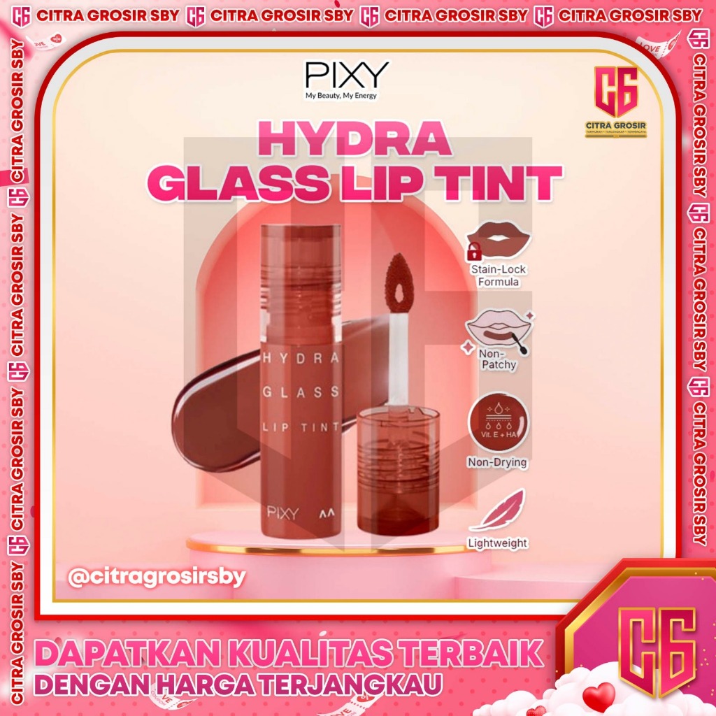 Jual PIXY Hydra Glass Lip Tint Original || Liptint Glossy Hydrating By ...