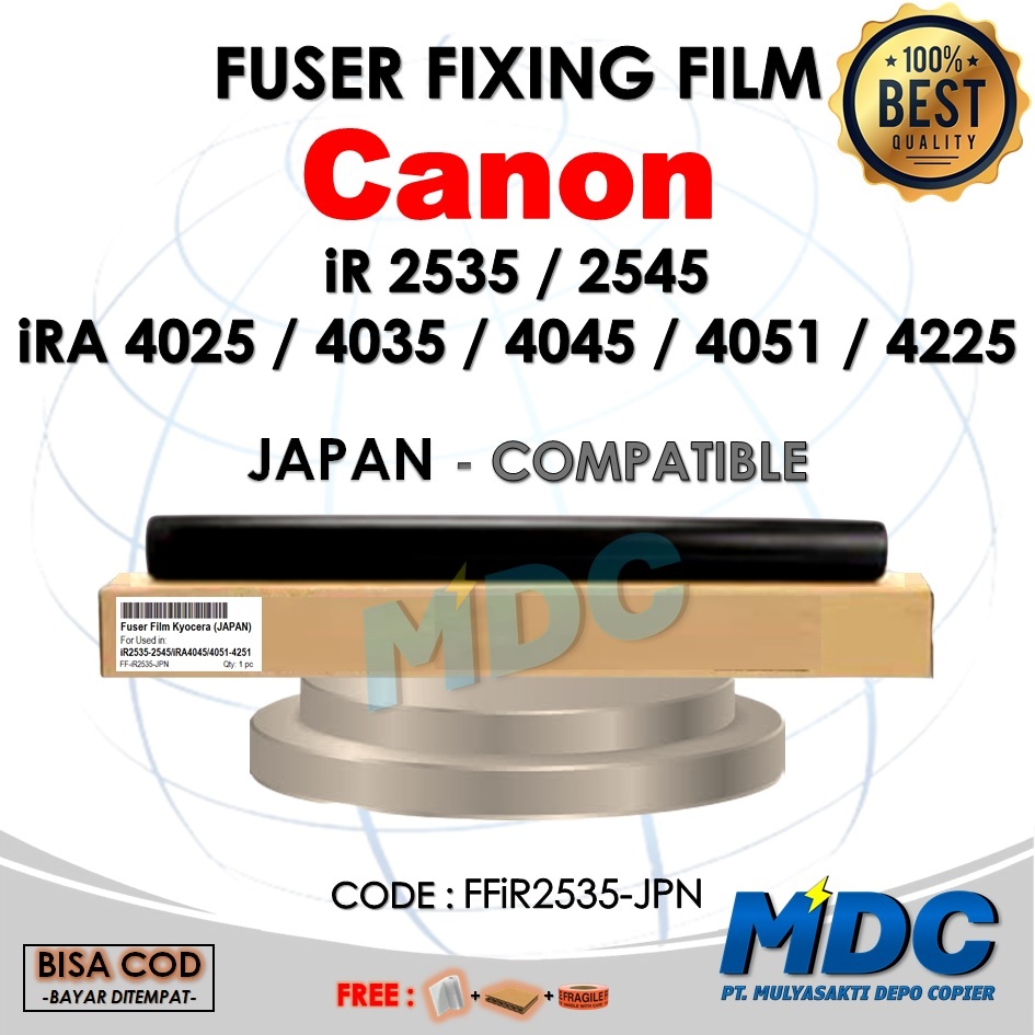 Jual FUSER FIXING FILM COMPATIBLE CANON iR2520 2525 iR 2535 2545 iRA ...