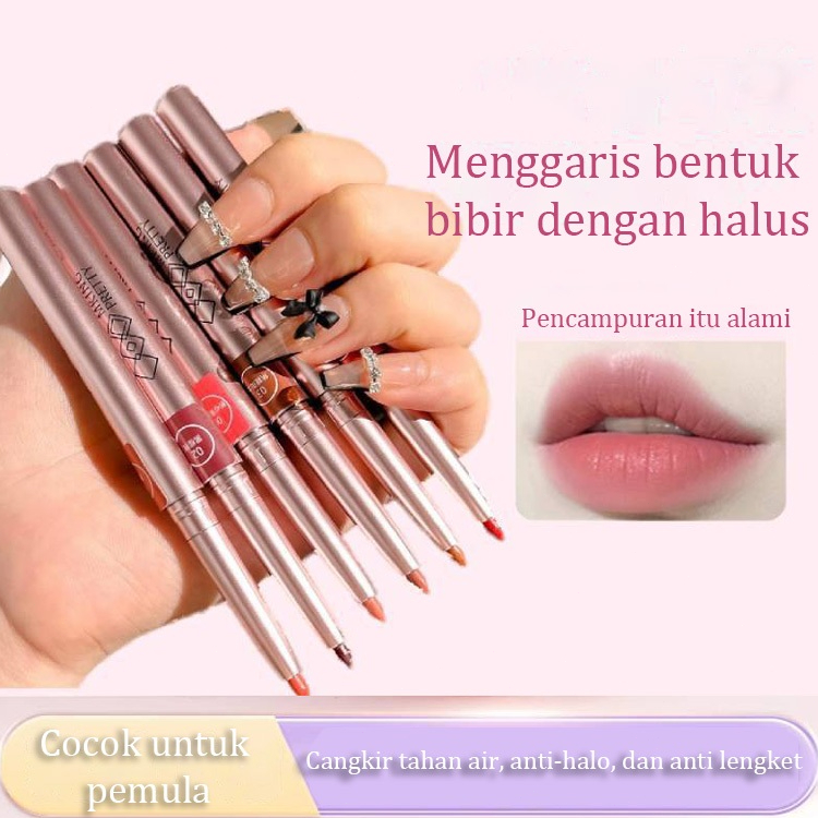 Jual Pensil Bibir import – lip liner presisi untuk base lipstik matte ombre buat bibir lebih ...