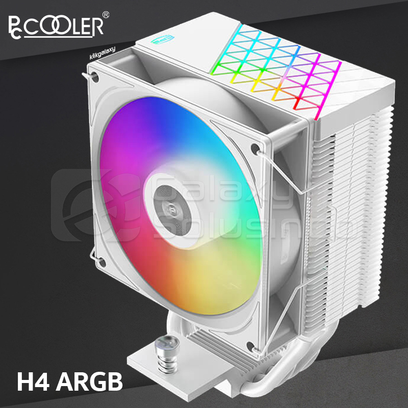 Jual PCCOOLER H4 ARGB CPU Cooler R400 Chinese Version - White - MG | Shopee Indonesia