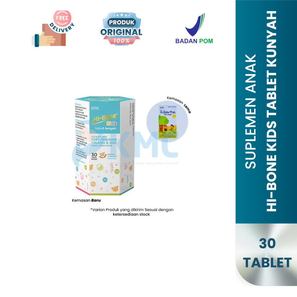 Jual Hi-bone Kids 30 Tablet Kunyah Kalsium Anak | Shopee Indonesia