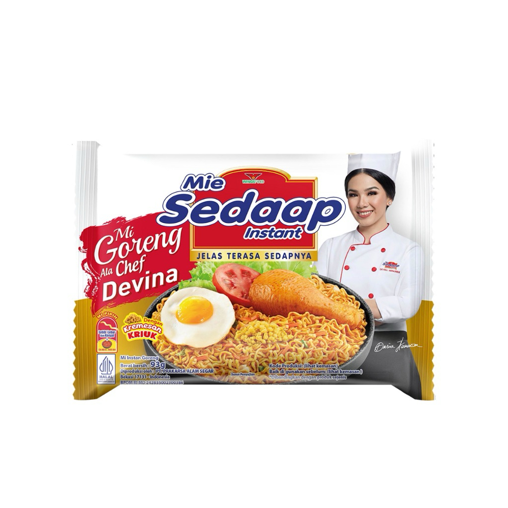 Jual Sedaap Mie Instan Goreng Ala chef Devina 1dus (40pcs) | Shopee ...