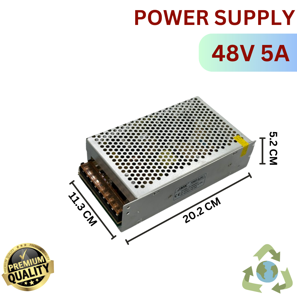 Jual POWER SUPPLY 48V 5A PSU SWITCHING POWER ADAPTOR 48 VOLT 5 AMPERE ...