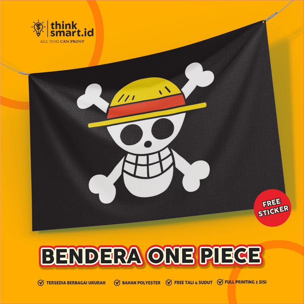 Jual Bendera /Wall Decor One Piece Full Printing Berbagai ukuran ...