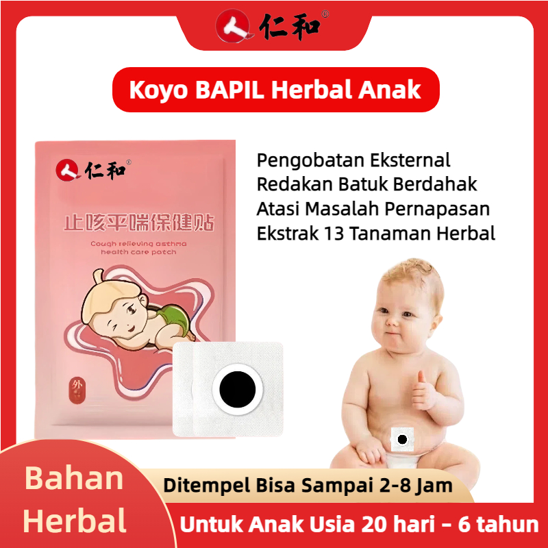 Jual Koyo Herbal bayi untuk Batuk & Asma – Plester Akupuntur Redakan ...
