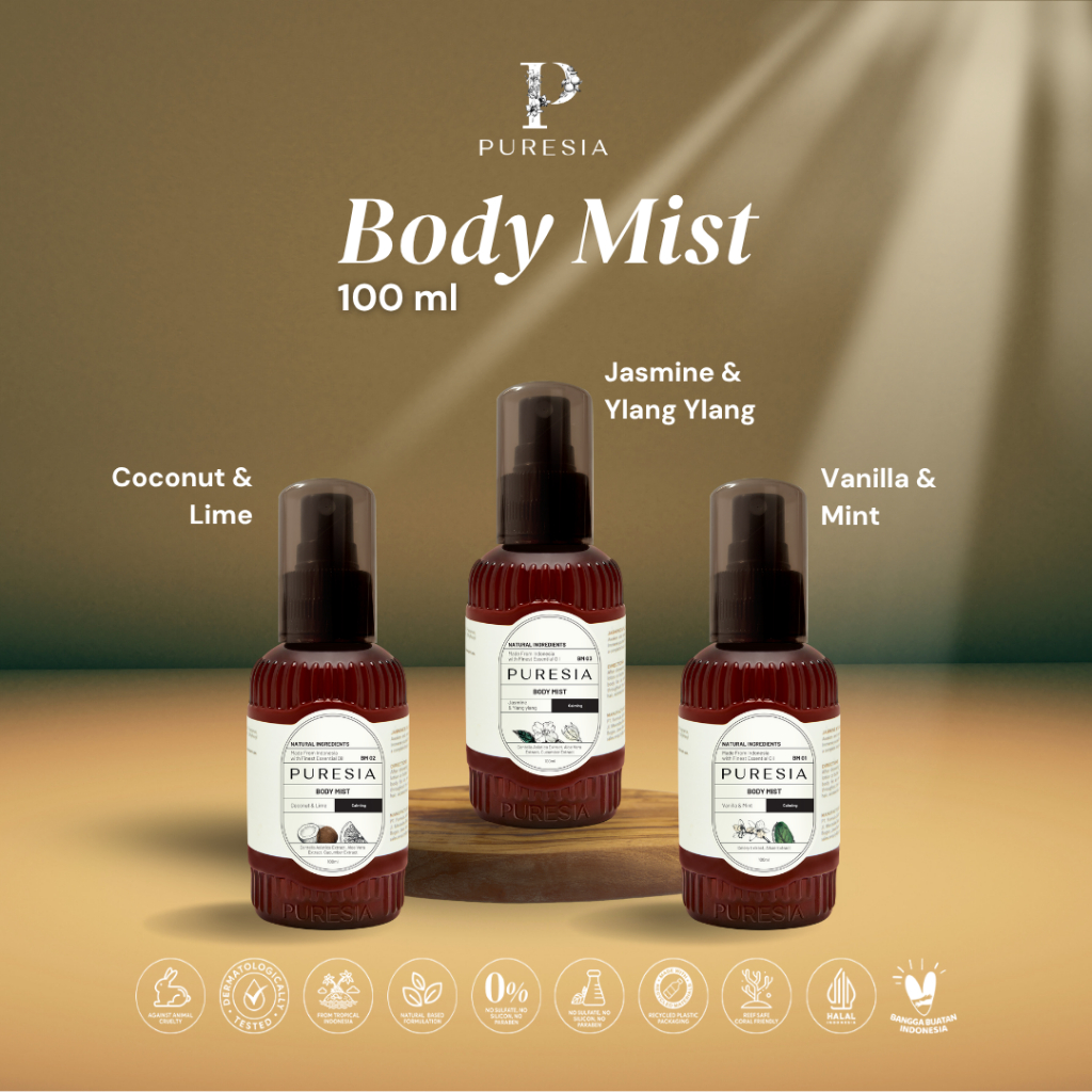 Jual Puresia | Body Mist - Jasmine & Ylang Ylang / Coconut & Lime ...