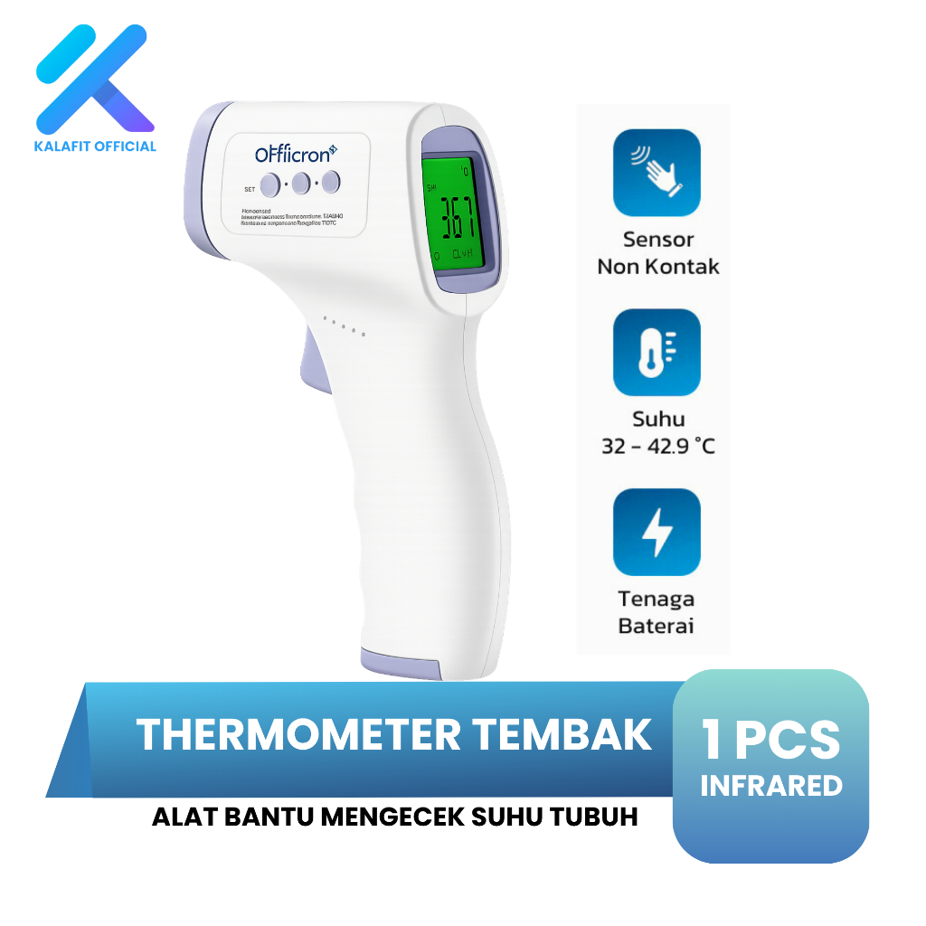 Jual TaffOmicron Termometer Tembak Alat Ukur Suhu Badan AD801 | Shopee ...