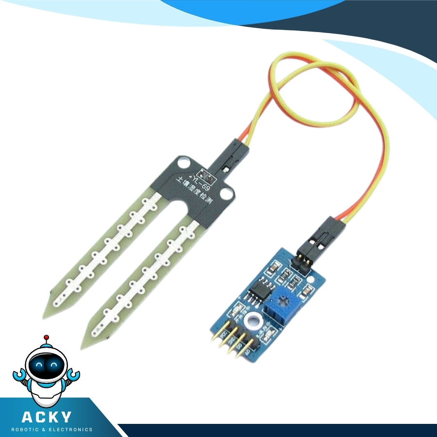 Jual Soil Moisture Sensor Modul ARDUINO / Sensor Kelembaban Tanah YL-69 ...