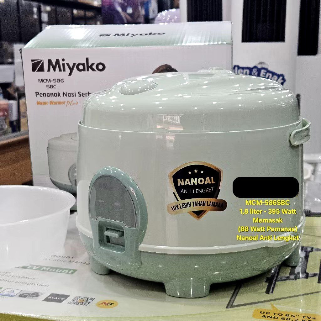 Jual Penanak Nasi Serbaguna/Rice Cooker Miyako Nanoal 1,8 Liter MCM-586 ...