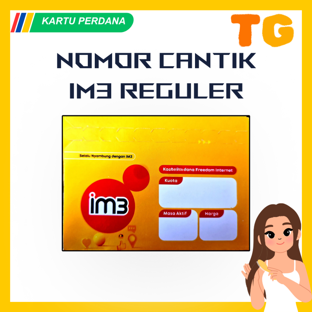 Jual Kartu Perdana Nomor Cantik Indosat IM3 Reguler 0K Segel Nasional ...