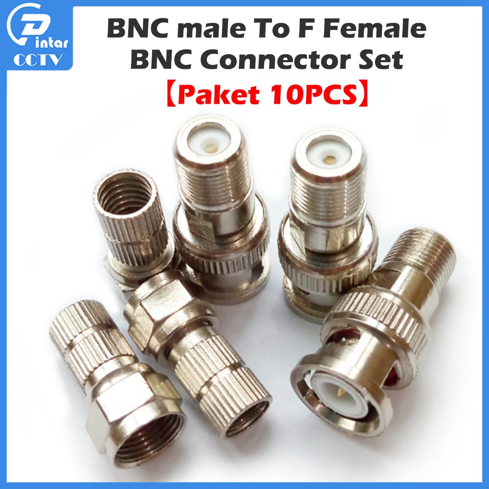Jual 10pcs BNC Male To F Female Connector BNC DRAT SET TAIWAN Asli For ...