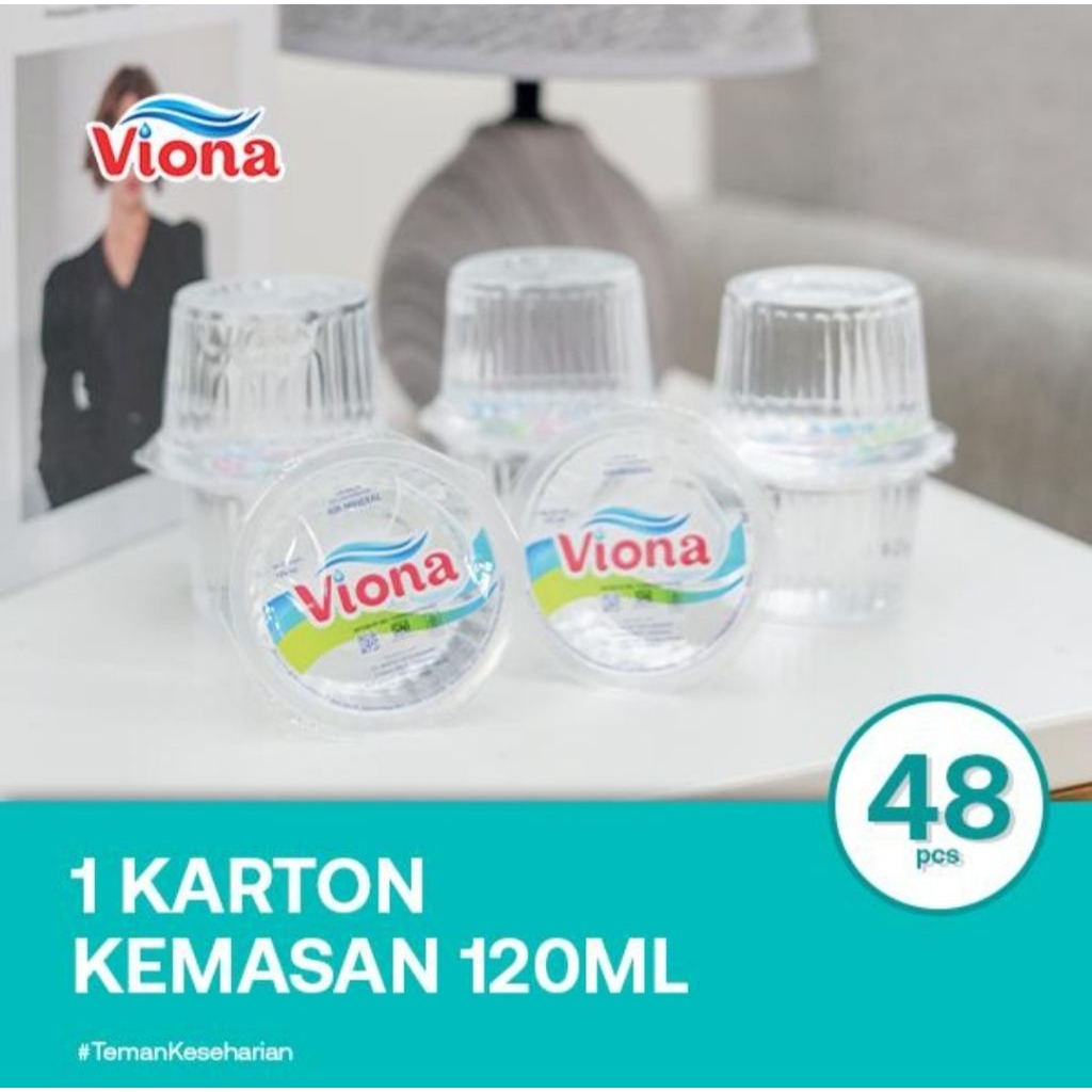 Jual Air Mineral Viona Cup Mini 120ml (1 dus isi 48 pcs) | Shopee Indonesia