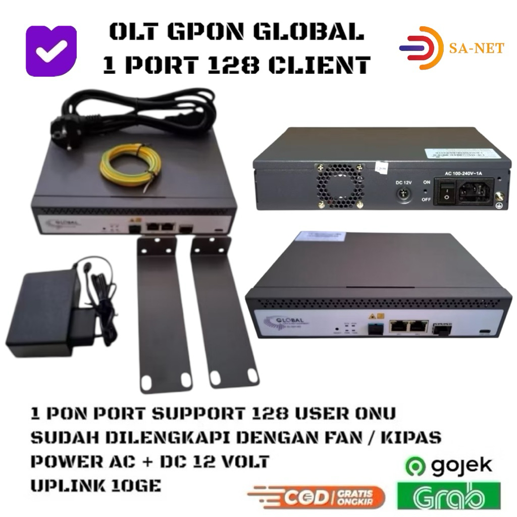 Jual OLT GPON 1 PORT 128 USER [ GLOBAL ] SFP INTERNAL 8DB, UPLINK 10GE ...