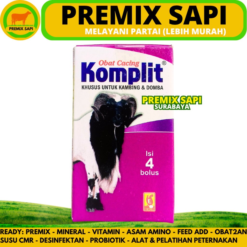 Jual OBAT CACING KOMPLIT KAMBING 4 BOLUS EKA FARMA - Cacing Gilik Pita ...