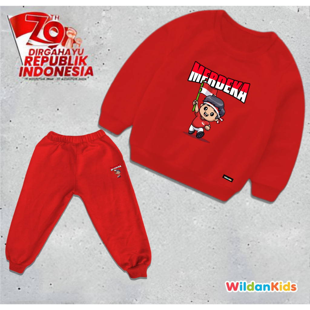 Jual SETELAN BAJU ANAK 17 AGUSTUS 1945 MERDEKA / KEMERDEKAAN HUT RI / MERAH PUTIH / USIA 3-12 ...