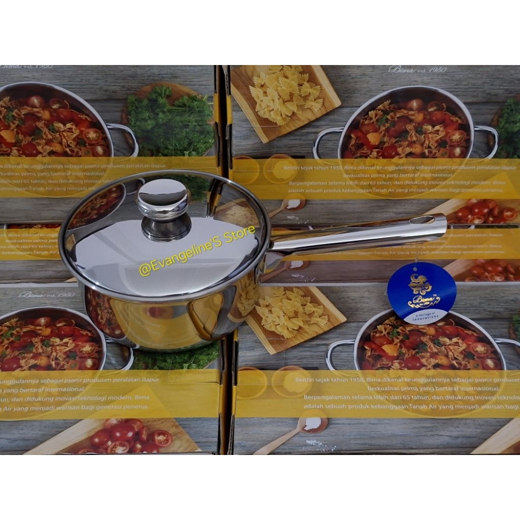 Jual Bima Prima Saucepan 18 Cm Panci Susu 1.8L Stainless Steel Inox ...