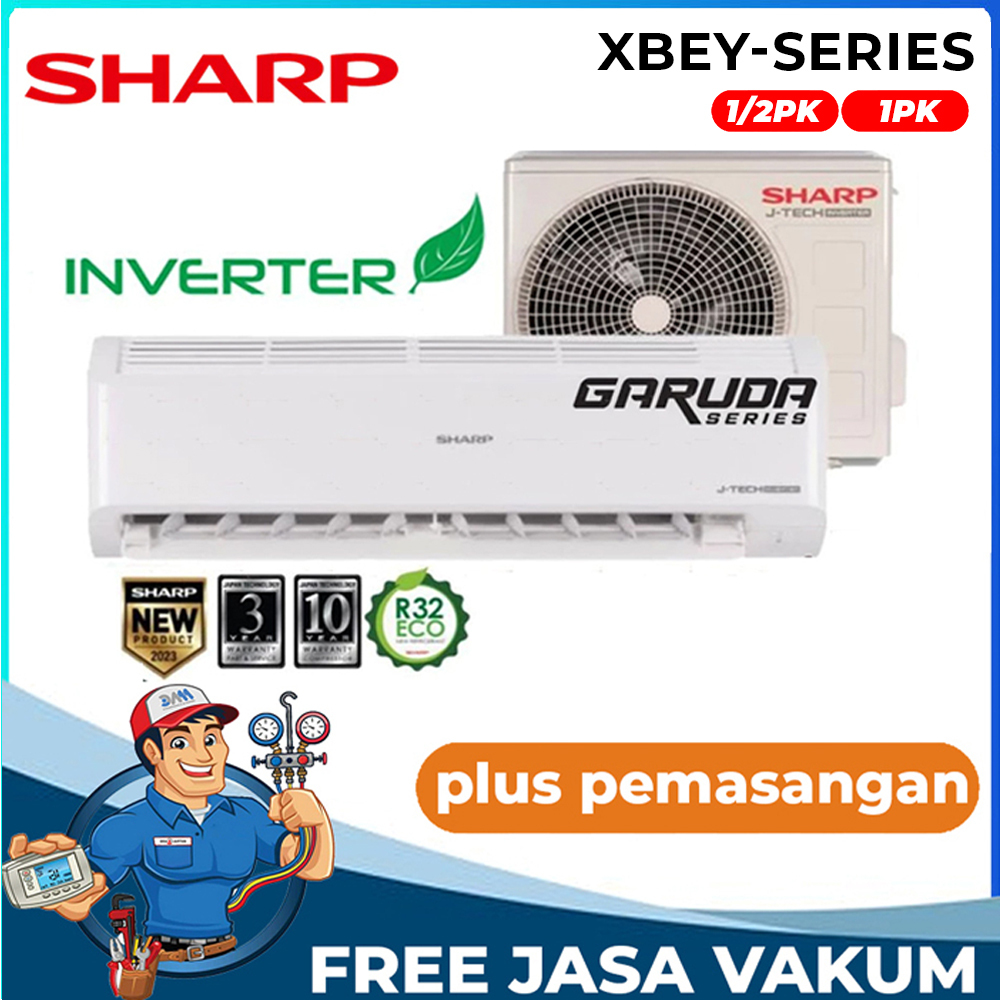 Jual AC SHARP 1/2 PK INVERTER X6 BEY/AC SHARP 1 PK INVERTER X10 BEY ...
