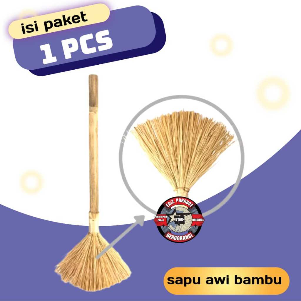 Jual ( isi 1 pcs ) Sapu Bambu / Sapu Awi / Sapu Taman / Sapu Halaman ...