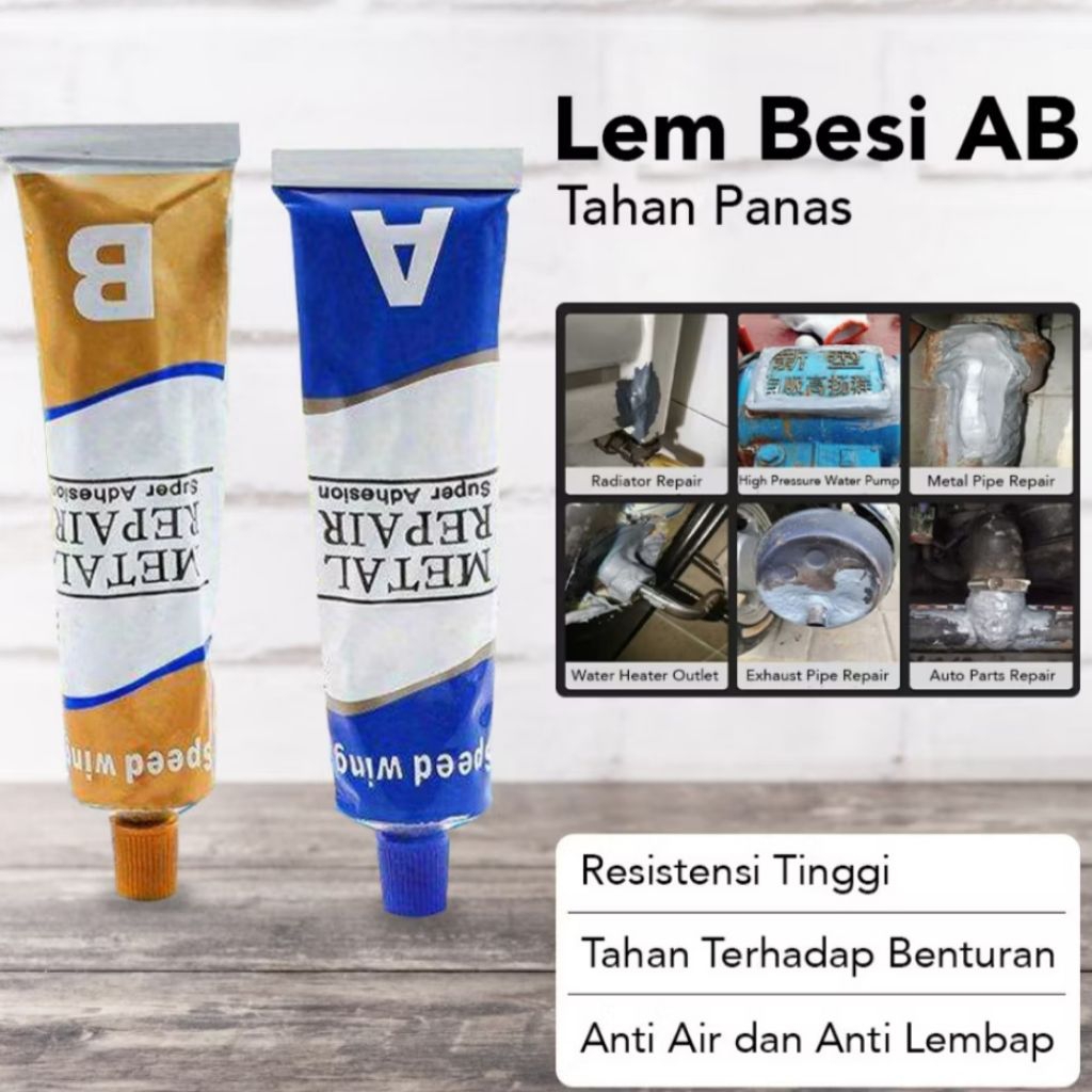 Jual Lem Besi Kuat Rekat Keras untuk Logam Baja Seng Tangki Knalpot ...