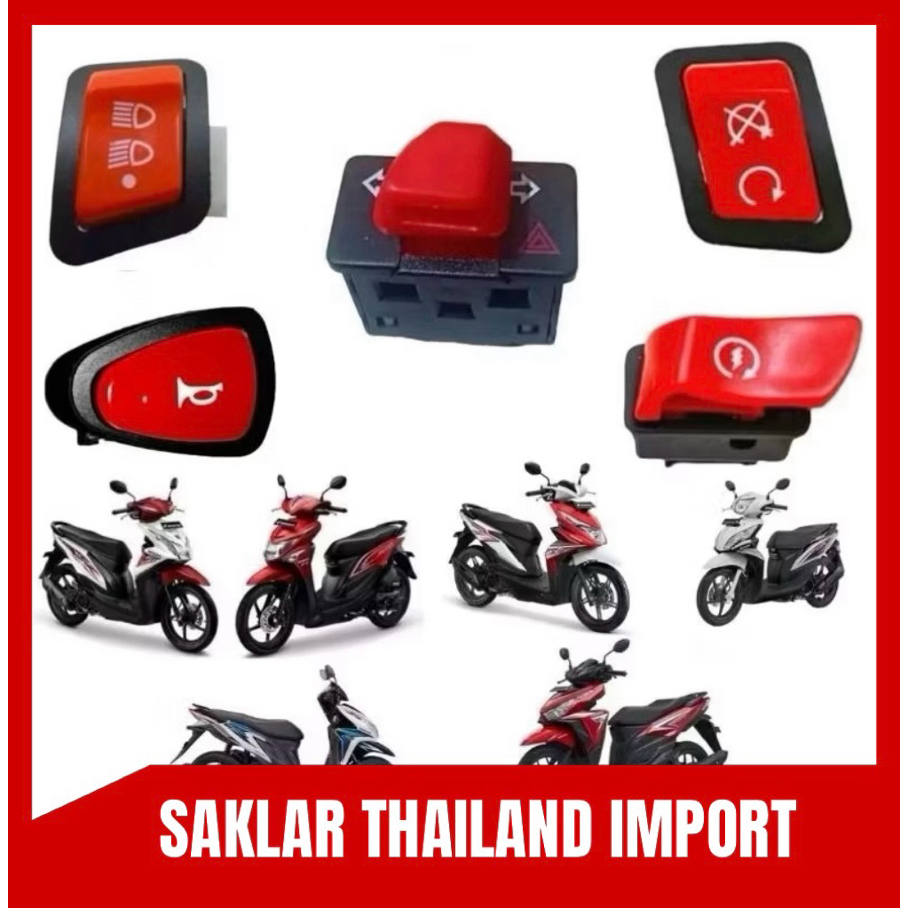 Jual SAKLAR VIETNAN MATIK IMPORT Saklar Starter Engine Tombol Warna ...