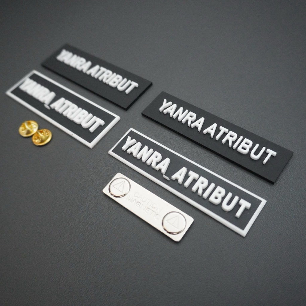 Jual pin brevet Papan Nama Timbul Terbaru / Name Tag Dada Request Pns ...