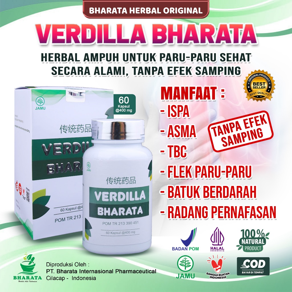 Jual Verdilla Bharata - Obat Paru Paru TBC Batuk Berdarah Obat Herbal ...