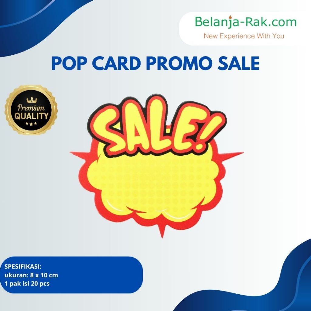 Jual Pop card SALE kertas promo 1 Pack isi 20pcs | Shopee Indonesia