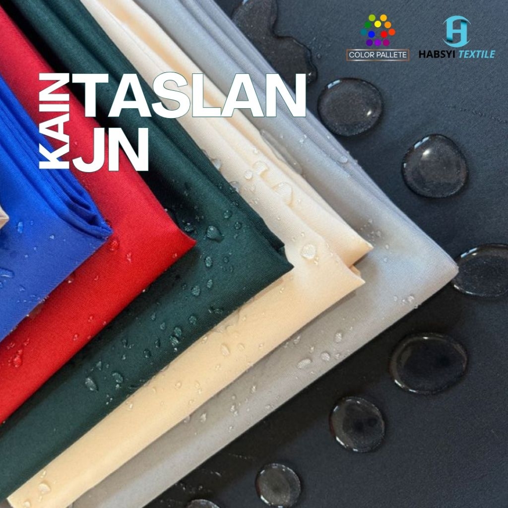 Jual Habsyi Textile | Bahan Kain Parasit Taslan JN Anti Air Atau Water ...
