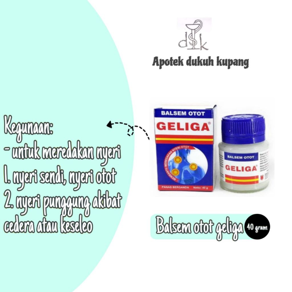 Jual Balsem geliga otot ( 10 gram, 20 gram, 40 gram ) | Shopee Indonesia