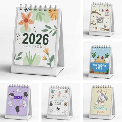 Jual TOOKE Kalender 2026 Aesthetic / Mini Stand Calendar 2026 | Shopee ...