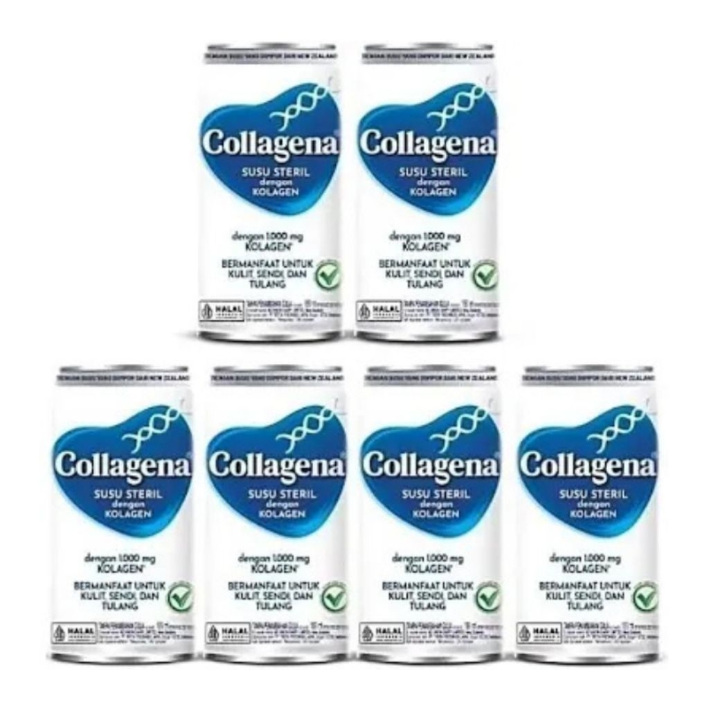 Jual Collagen Susu Steril 1000mg Kemasan 6 Kaleng 189 ml. | Shopee ...